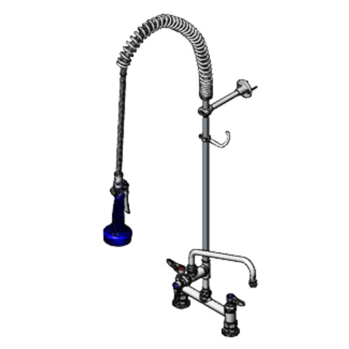 EasyInstall Pre-Rinse, Spring Action, 8 Deck Mount Base, 10