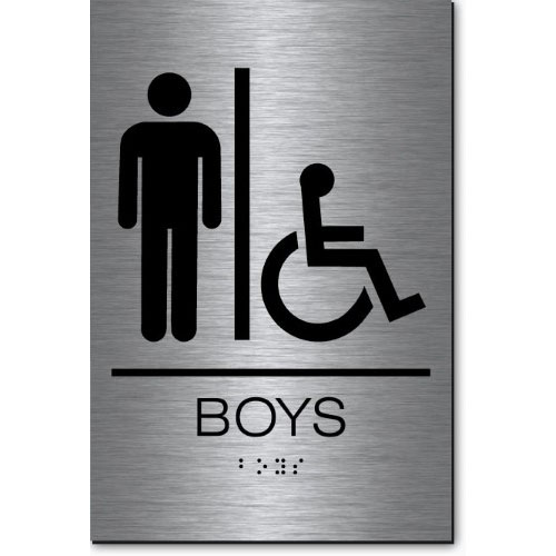 ADA Restroom Signs EPMA12CA CA BOYS ACCESSIBLE RESTROOM Sign ...