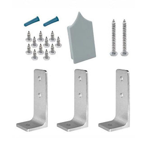 Jacknob J-15793 Restroom Partition Headrail Bracing Pack (3) Angle ...